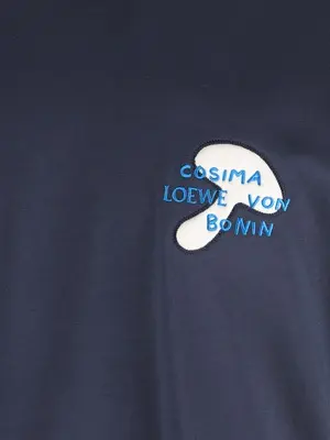 Loewe Cosima Von Bonin Logo T-shirt - Navy Blue