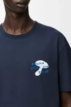 Loewe Cosima Von Bonin Logo T-shirt - Navy Blue