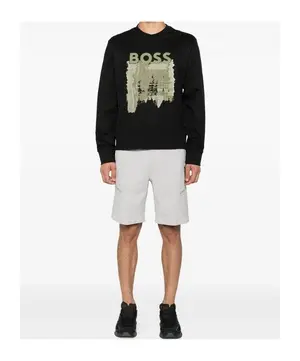 Hugo Boss Logo-print Cotton Sweatshirt