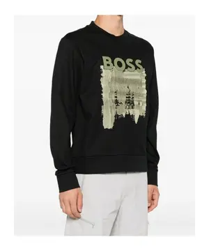 Hugo Boss Logo-print Cotton Sweatshirt
