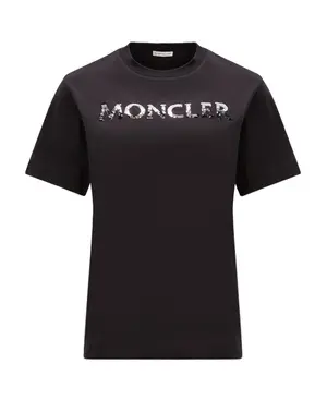 Moncler Logo Embellished Crewneck T-shirt