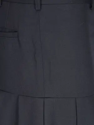 Comme Des Garçons Wide Leg Pleated Trousers