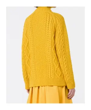 Max Mara Long-sleeved Sweater - Yellow