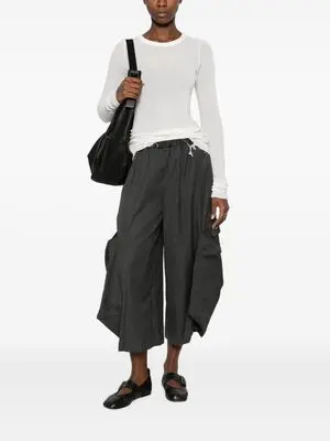 Comme Des Garçons Draped-design Cargo-pocket Trousers