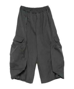 Comme Des Garçons Draped-design Cargo-pocket Trousers No