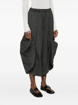 Comme Des Garçons Draped-design Cargo-pocket Trousers - No