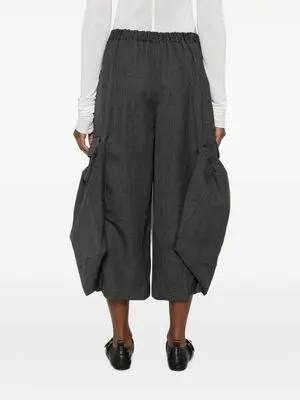 Comme Des Garçons Draped-design Cargo-pocket Trousers - No