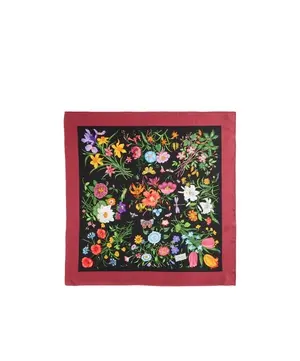 Gucci Printed Silk Twill Carr - Multicolor
