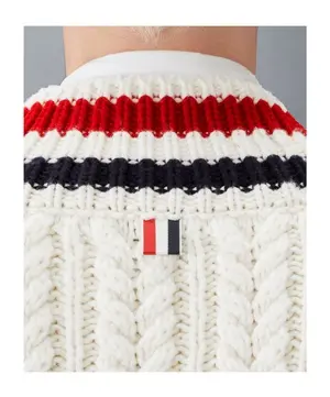 Thom Browne Merino-wool Fair Isle Cable-knit Pullover - No