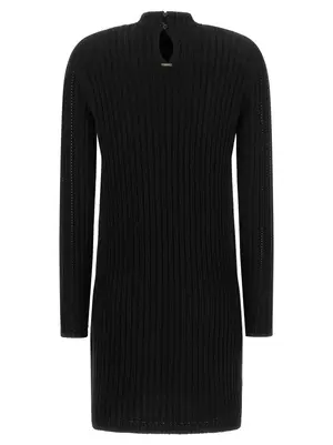 TWINSET Mock Neck Knit Mini Dress