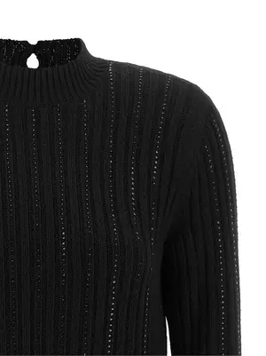 TWINSET Mock Neck Knit Mini Dress