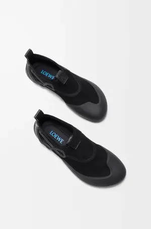 Loewe Grip Aqua Shoe In Stretch Suede And Tpu