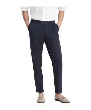 Brunello Cucinelli Mid-rise Tapered Silk Chinos - Black