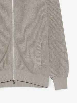 Brunello Cucinelli Ribbed-knit Zip-up Cardigan
