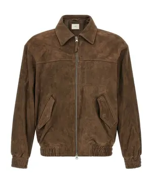 DUNST Suede Relaxed Blouson Jacket - No