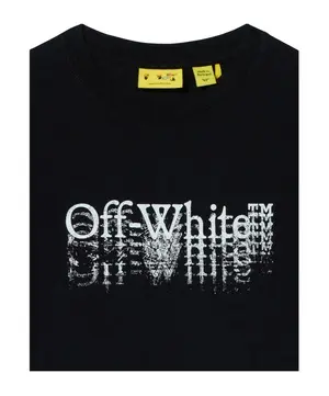 Off-White Big Bookish Logo-print Cotton T-shirt - Black