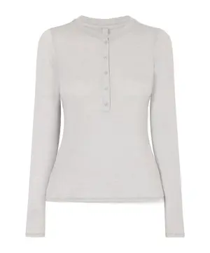 SKIMS Henry Collar T-shirt