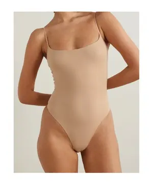SKIMS Fits Everybody Cami Thong Bodysuit Clay