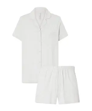 SKIMS Short Sleeve And Shorts Pajama Set