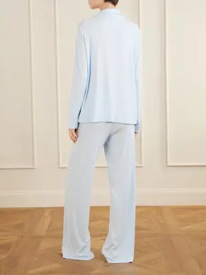 SKIMS Ribbed Pajama Set - Blue