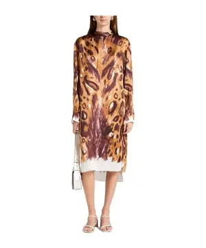Marni Colorful Satin Dress