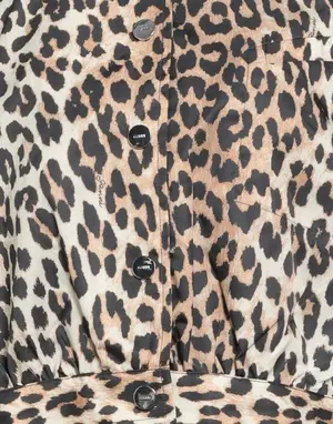 GANNI Leopard-print Casual Jacket