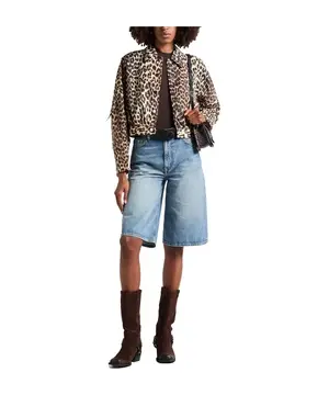 GANNI Leopard-print Casual Jacket