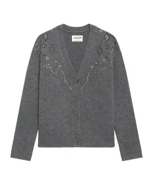 Zadig&Voltaire Voltaire Mirkaz Embellished Cardigan - Anthracite