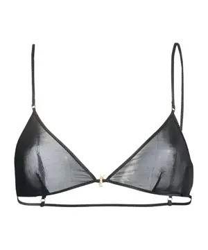 Saint Laurent Triangle Soft-cup Bra - Black