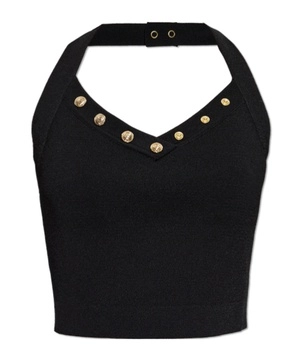 Balmain Cropped Sleeveless Top