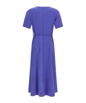 Carolina Herrera Draped Belted Midi Dress
