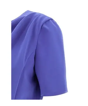Carolina Herrera Draped Belted Midi Dress
