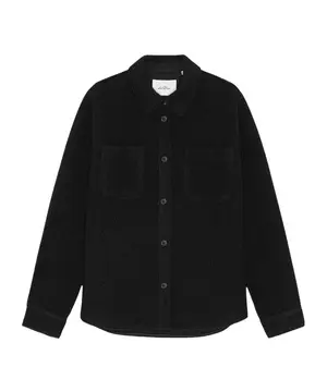 LES DEUX Bouclé Patch-pocket Shirt Jacket - No
