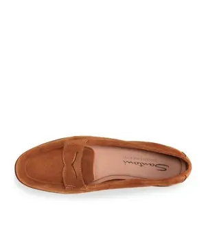Santoni Round-toe Penny Loafers - Brown