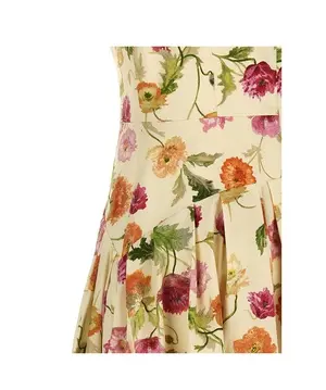 Carolina Herrera Wells Floral Midi Dress