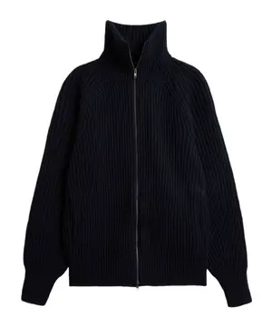 Soeur Zip-up Turtleneck Knit Cardigan - No
