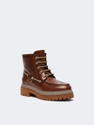 Max Mara Wkapantone Lace-up Ankle Boots