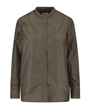 Aspesi Snap-front Collarless Jacket