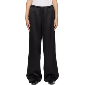 RÓHE Elastic-waist Casual Trousers - Black