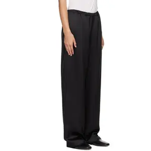 RÓHE Elastic-waist Casual Trousers - Black