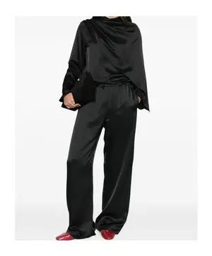 RÓHE Elastic-waist Casual Trousers - Black