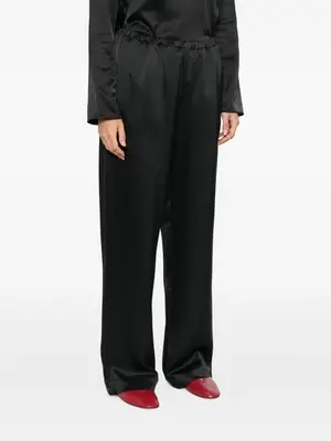 RÓHE Elastic-waist Casual Trousers - Black