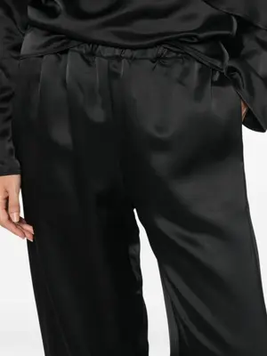 RÓHE Elastic-waist Casual Trousers - Black