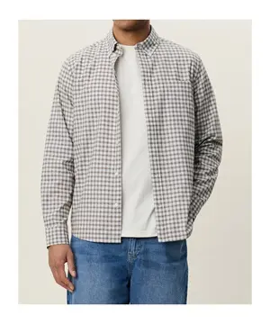 LES DEUX Check-pattern Button-down Shirt