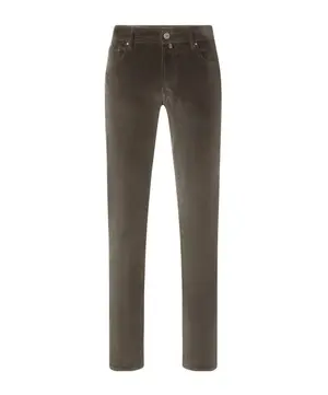 Jacob Cohen Straight Leg Corduroy Jeans - Grey