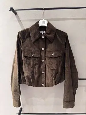 Loewe Cropped Corduroy Jacket