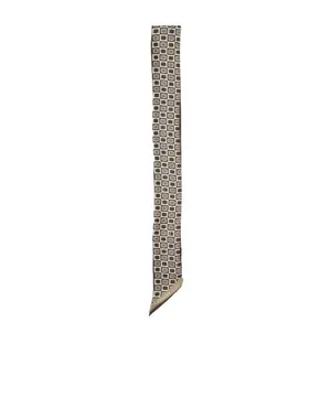 Tagliatore Geometric Patterned Scarf - Brown