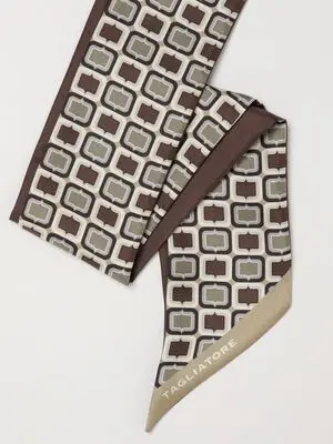 Tagliatore Geometric Patterned Scarf