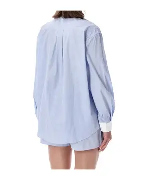 SPORTY  RICH Sporty Rich Oversized Striped Shirt