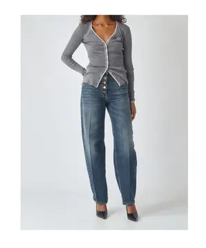 Elisabetta Franchi Ribbed Logo Cardigan